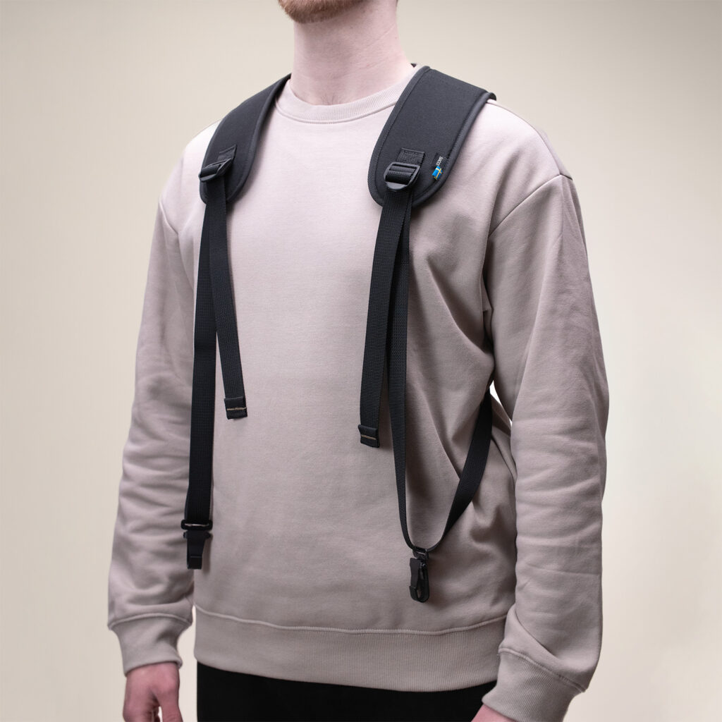 Ergonomisk bärutrustning för att arbeta handsfree